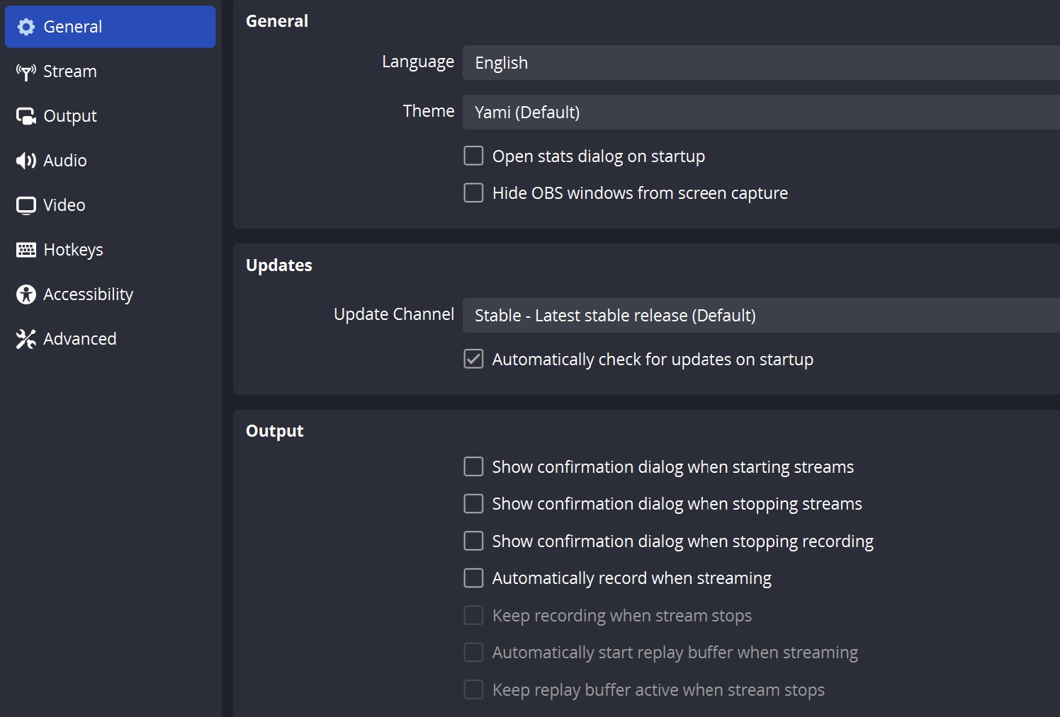 Notifications · OBS Studio Ideas and Suggestions