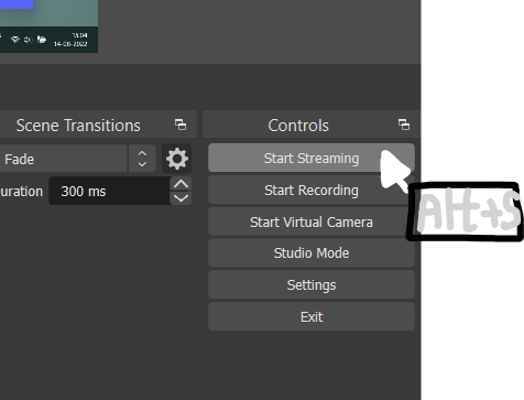 Shortcut display via tooltip or bottom status bar · OBS Studio Ideas ...